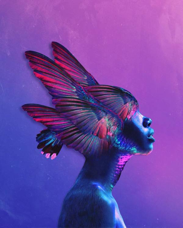 Designer Manzel Bowman combines photography and digital painting to ...